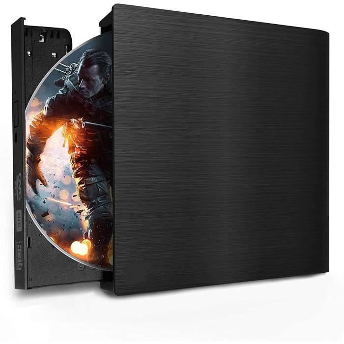 Lecteur DVD externe et graveur - CD-DVD - Plug & Play - Lecteur DVD USB ...