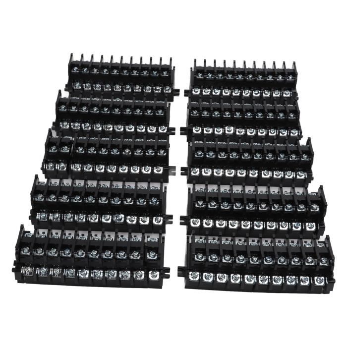 YOSOO bornier à double rangée 100PCS TBD‑30 Bornier Rail Installation ...