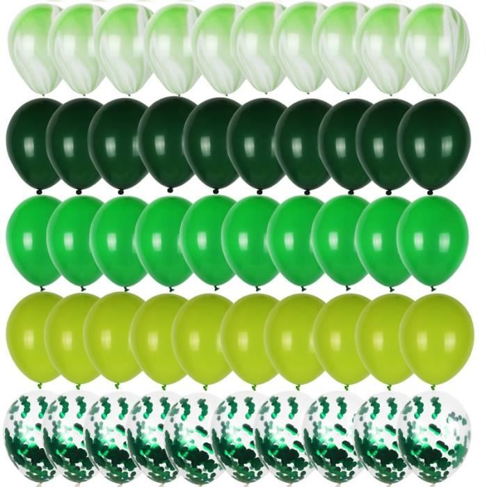 Style G -Ensemble de ballons vert Olive avec confettis métalliques, 40 ...