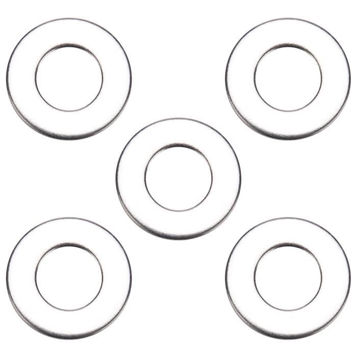 Zerone Rondelle en acier Kit d'assortiment de rondelles plates en acier ...