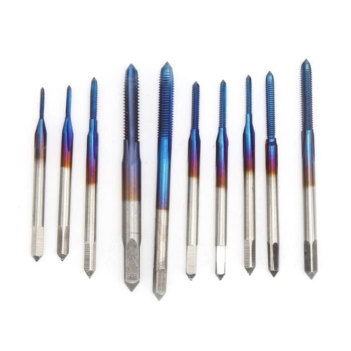 Taraud à vis en acier au tungstène Taraud à vis 10 Pièces Ensemble de ...
