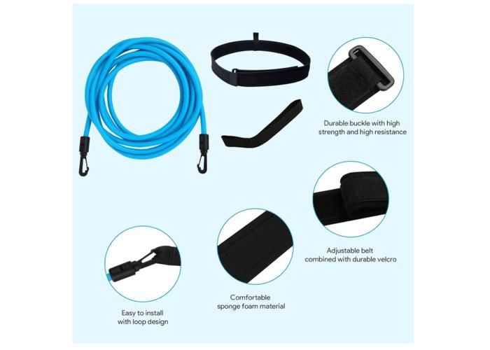 Résistance Elastique de Nage Piscine, , 4M Réglable Entraînement ...