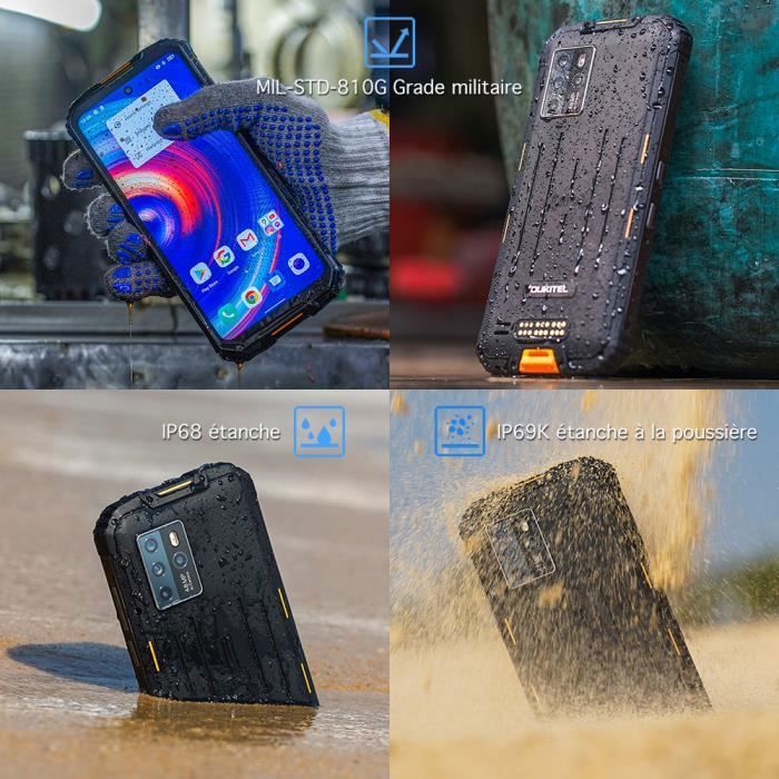 OUKITEL WP10 5G Robuste Smartphone 8Go + 128Go 6.67" FHD+ 8000mAh IP68 ...