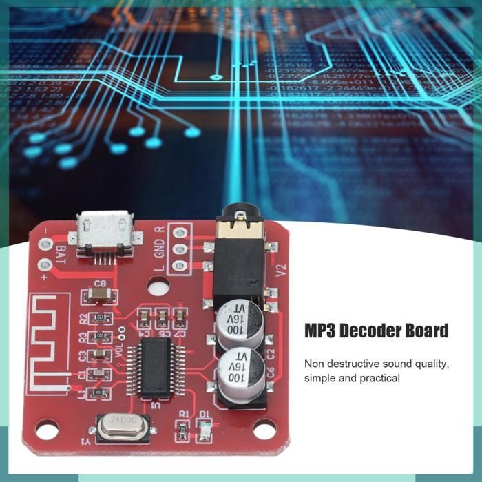 Audio Receiver Board, 5.0 Lossless Decoder HD Audio Receiver Board, USB ...