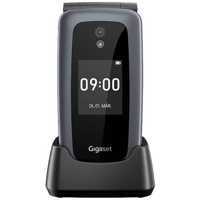 Téléphone portable - GIGASET - GL7 - Touche SOS - Gris titanium ...