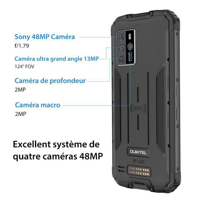 OUKITEL WP10 5G Robuste Smartphone 8Go + 128Go 6.67" FHD+ 8000mAh IP68 ...
