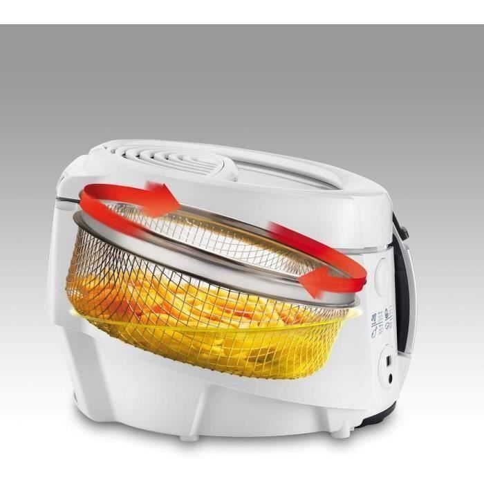DELONGHI F38436 Friteuse électrique classique RotoFry - Blanc ...