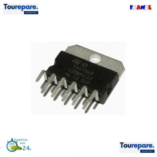 Amplificateur audio stéréo pont TDA7360 22 W zip-11 - Cdiscount Bricolage
