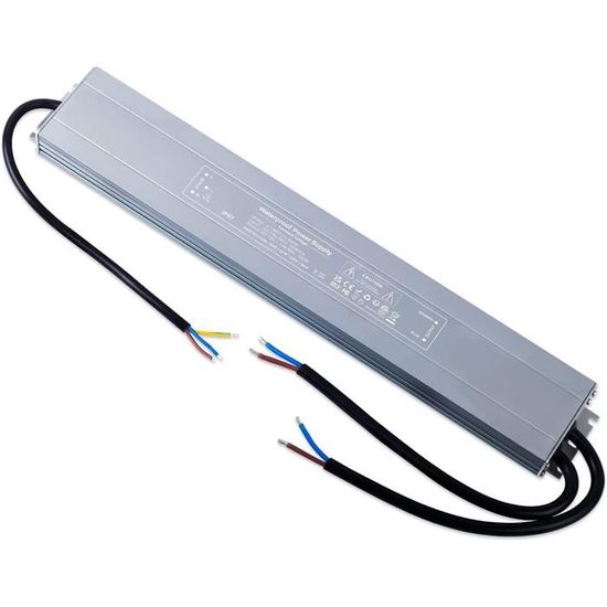 Transformateur 220v 12v Etanche, 150W IP67 Extérieur Driver LED, 12.5 Alimentation LED 12V ...