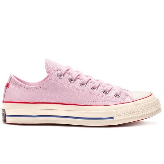 CONVERSE FEMME 563490C ROSE CUIR BASKETS Rose - Cdiscount Chaussures