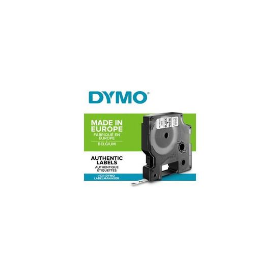 DYMO - LabelManager cassette ruban D1 6mm x 7m - Noir/Blanc ...