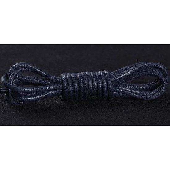 LACET DE CHAUSSURE,Blue-60cm--Lacets Cirés En Cuir Pour Chaussures, 1 ...