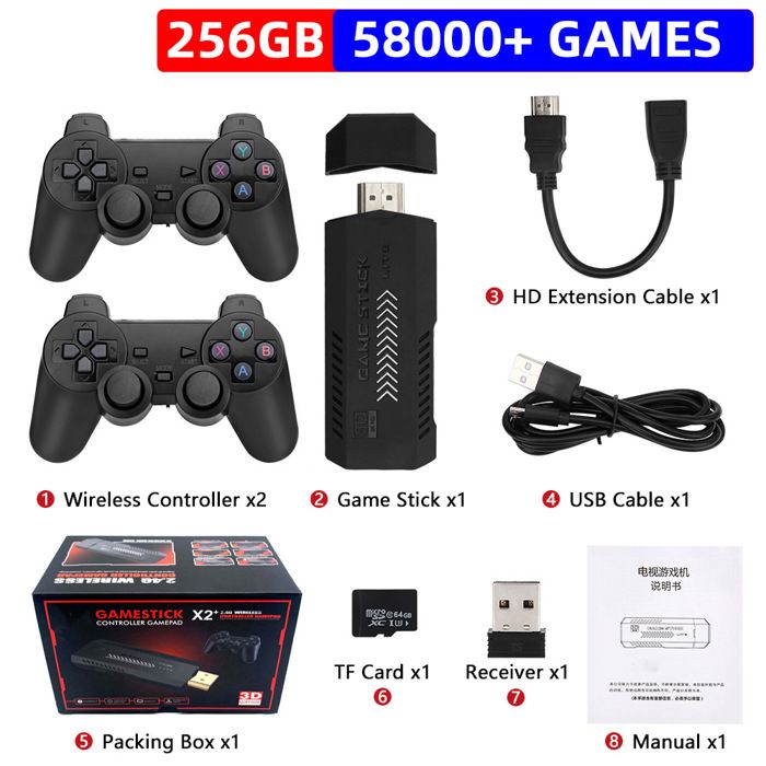 Console de jeu rétro X2Plus 256 Go, Retro Console - Cdiscount Jeux vidéo