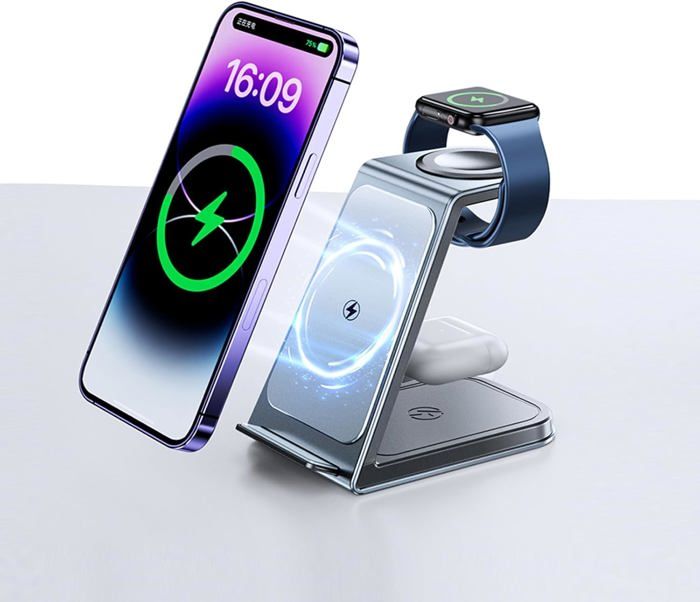 Chargeur Induction Samsung,Station de Charge Magnétique sans Fil pour ...