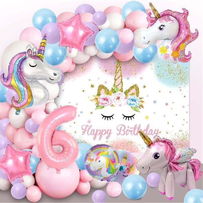 71 Pièces Licorne Deco Anniversaire,Licorne Ballon Anniversaire,Licorne ...