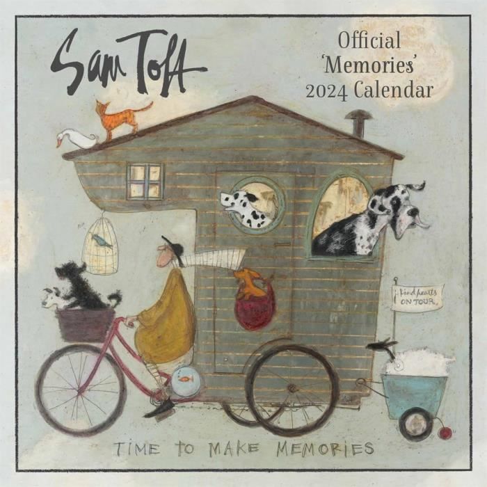 Sam Toft Calendrier 2024 (Motif Souvenirs) – Agenda Mensuel 30 Cm X 30 ...