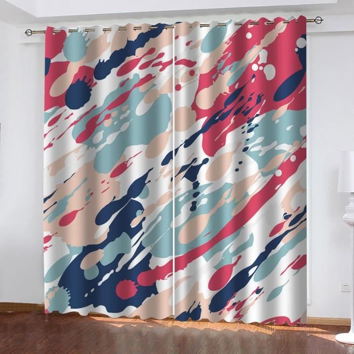 Rideau Occultant Thermiques 3D Art Du Graffiti Peint Motif L 110 X H ...