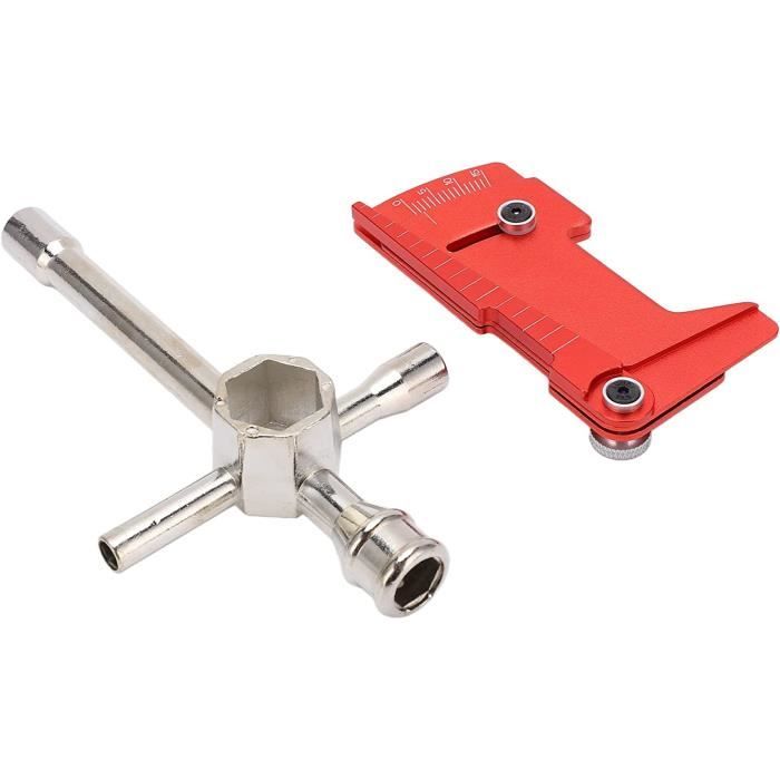 Outils hexagonaux pour l'entretien de clés à croix, kit règle réglable ...