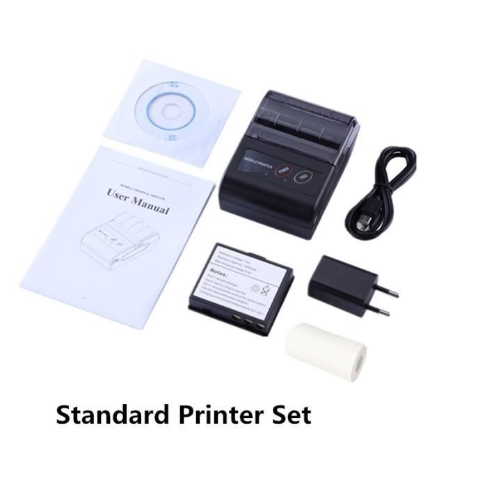 Mini-imprimante de tickets de caisse thermique Portable Bluetooth 58mm ...