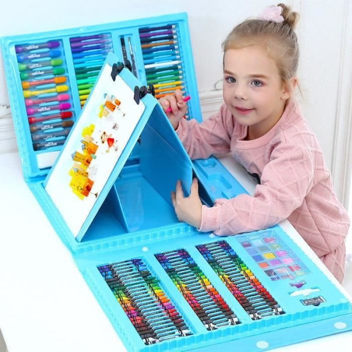 Dessin - Graphisme,Ensemble de crayons colorés pour enfants,208 pièces ...