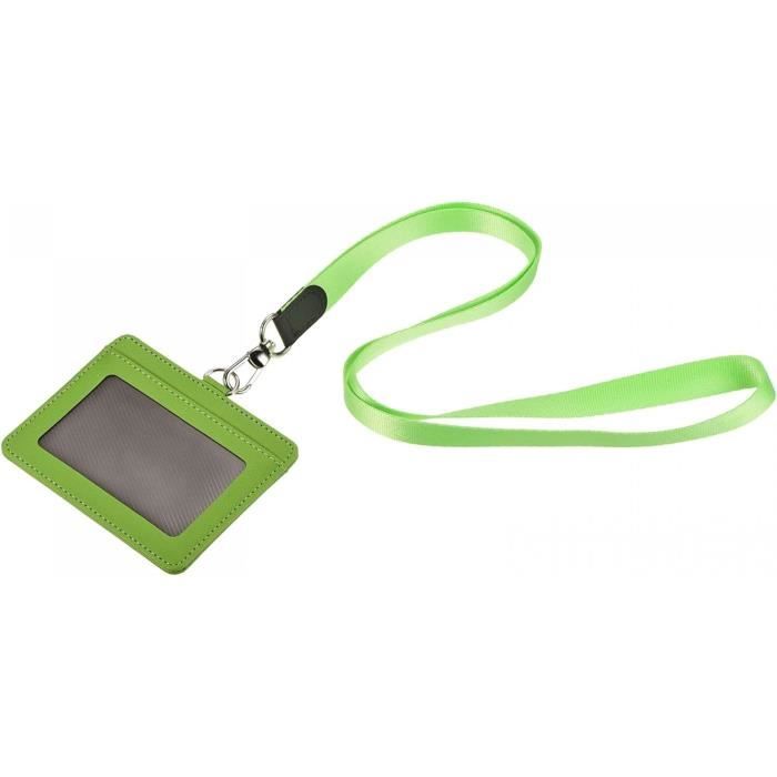 Porte-Badge Horizontal En Cuir Synthétique De 10,4 Cm Avec 2 ...