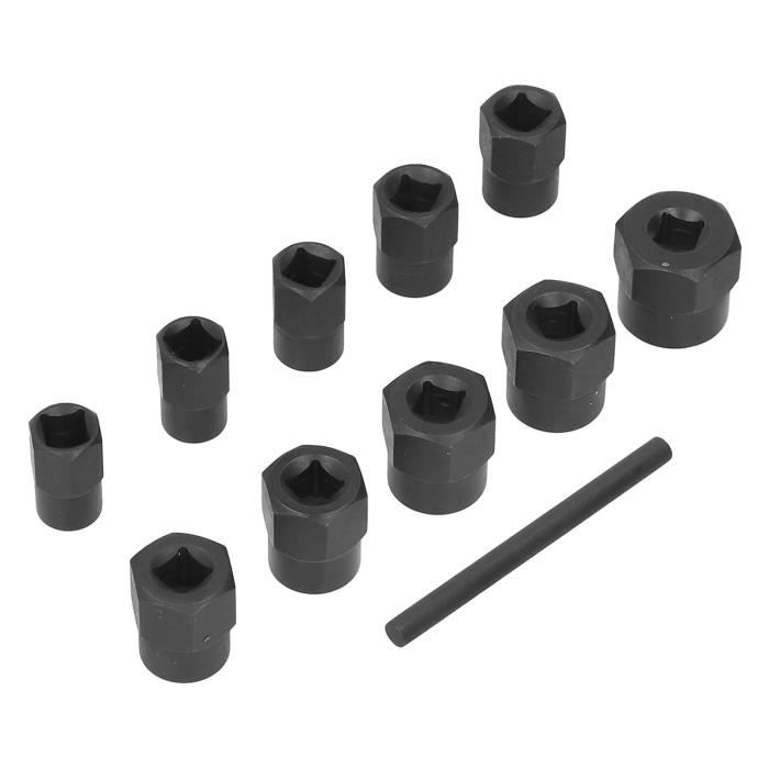 Cikonielf kit de douilles de suppression de boulons 11 pièces extracteur de vis dissolvant d ...