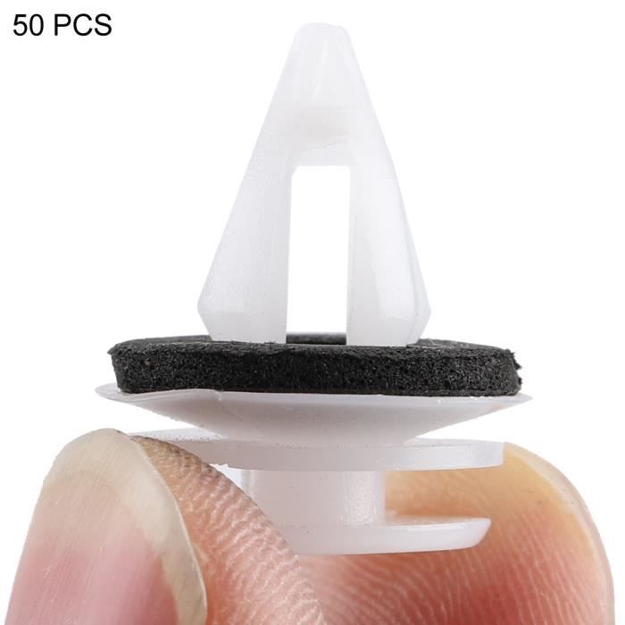 Dilwe Clip de garniture de porte 50Pcs Clips Retenue Rivets de Fixation ...