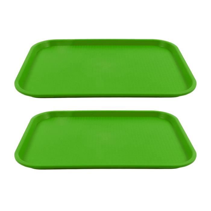 (Vert) Plateau De Service Plateau De Restauration Rapide Rectangulaire ...