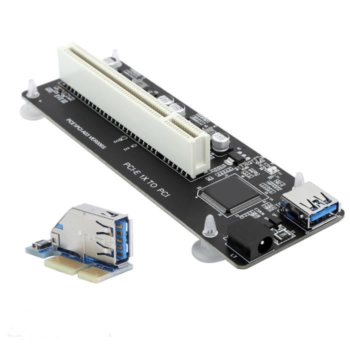 Carte adaptateur PCIE - GAROSA - Double PCI - Résine durable - Câble de ...