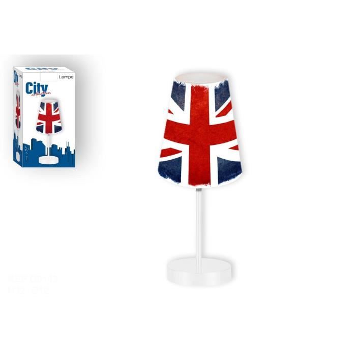 Lampe London Union Jack Hauteur 32 CM - Cdiscount Maison