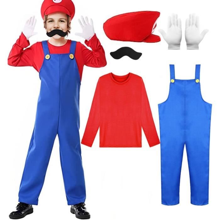Deguisement Mario Enfants - Costume de Héros Garçon Fille - Mario Luigi ...