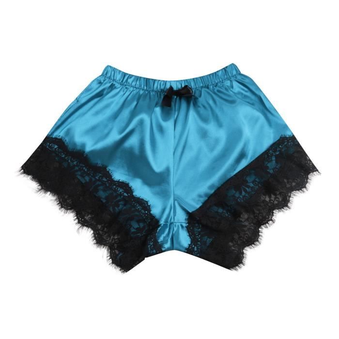 Body Sexy Pyjama Satin Tache Femme Short LWW210405009SBXL oneritea06 ...