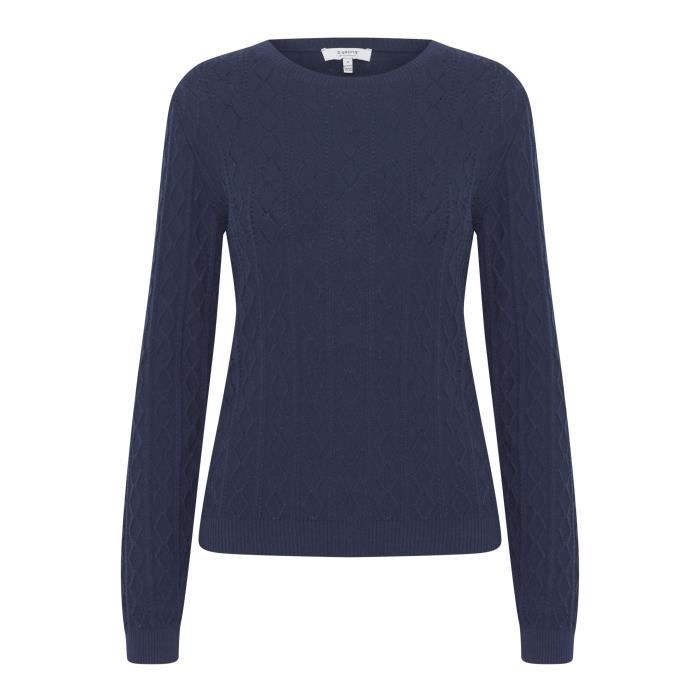 Pull femme b.young Olivette - black iris melange Black iris melange - Cdiscount Prêt-à-Porter