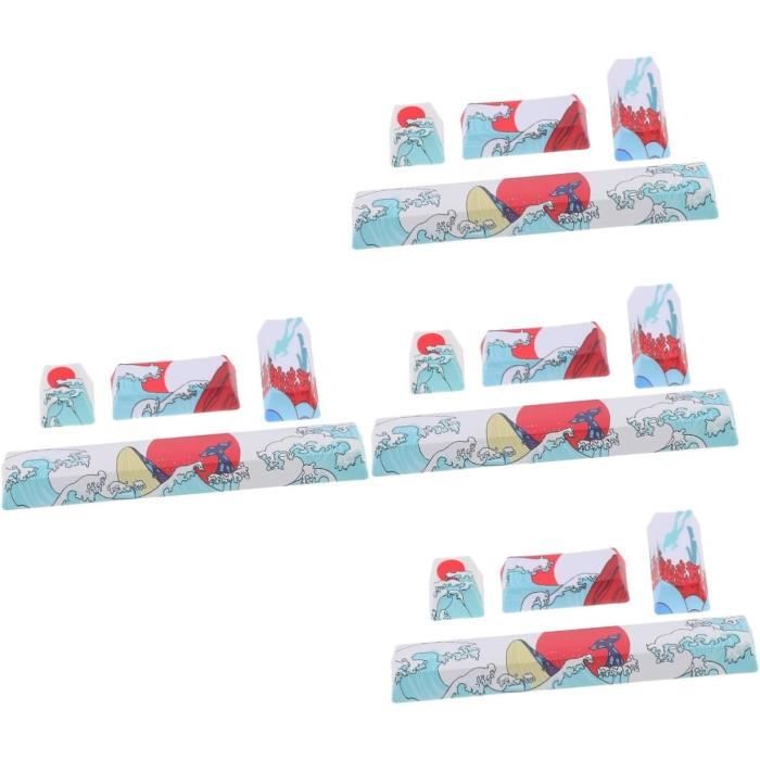 16 Pièces Dessus De Touche Capuchons De Touches Pbt Mécanicien Stickers ...