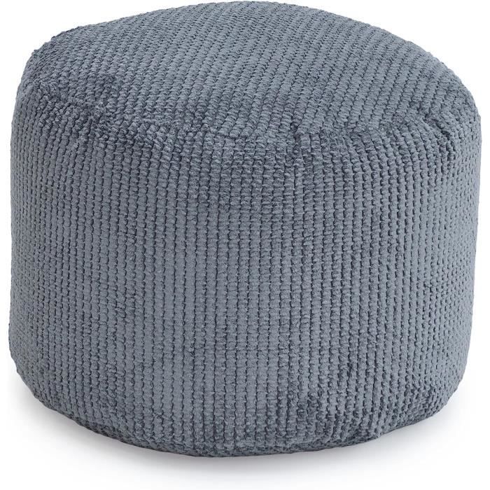 Loft 25 – Pouf rond à texture bulles, repose-jambes d'intérieur pour ...