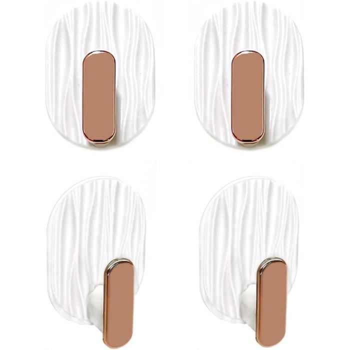 Crochet Adhésif Muraux - 4 Crochets Adhesifs, Pourcrochets collants ...