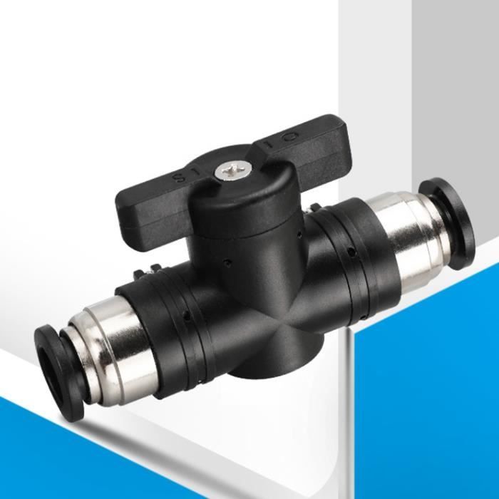 8mm Valve À Main Pneumatique Push Connecteur À Joint Rapide Valve À ...