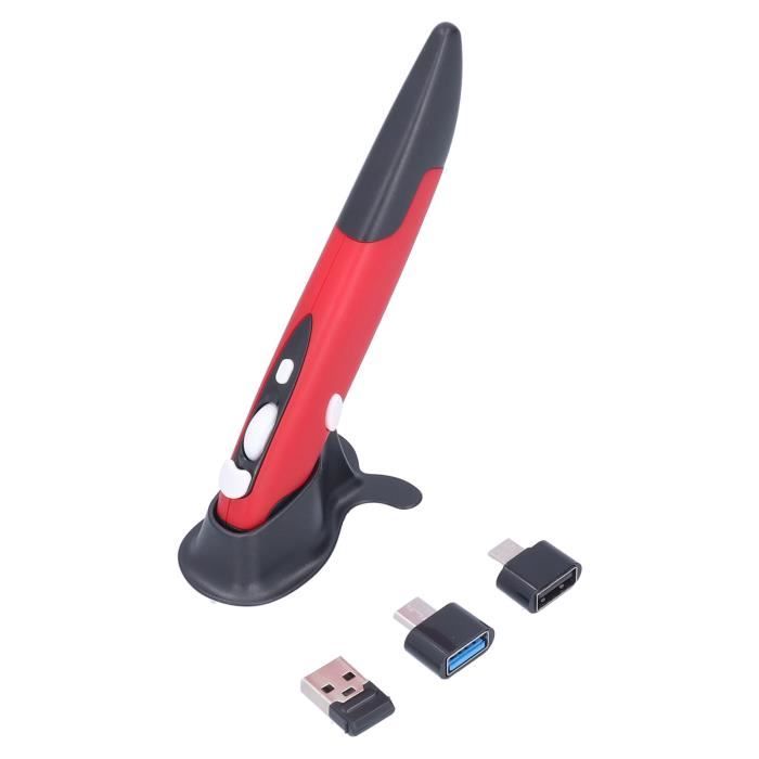 Tbest Wireless Mouse Pen, Plug and Play Mouse Pen with TYPE-C Adapter ...
