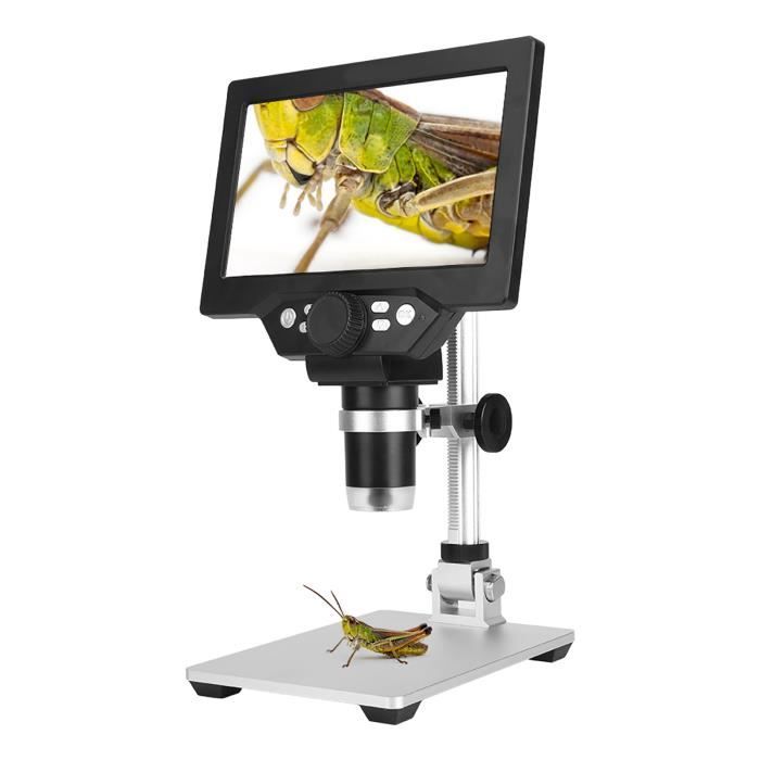 Microscope électronique 7in 1200X HD LCD - TBEST - 8 lumières LED - USB ...