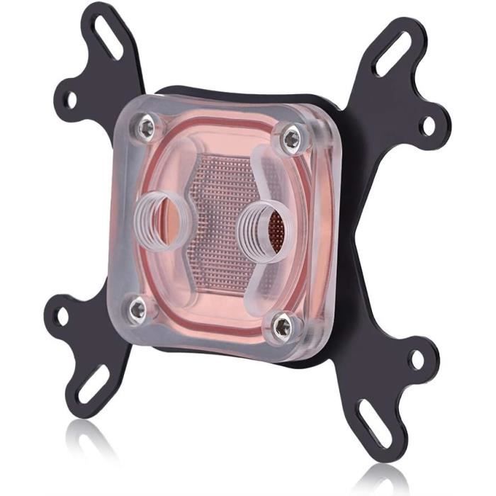 Cpu Waterblock, Base En Cuivre Large Compatibilité Refroidisseur De ...