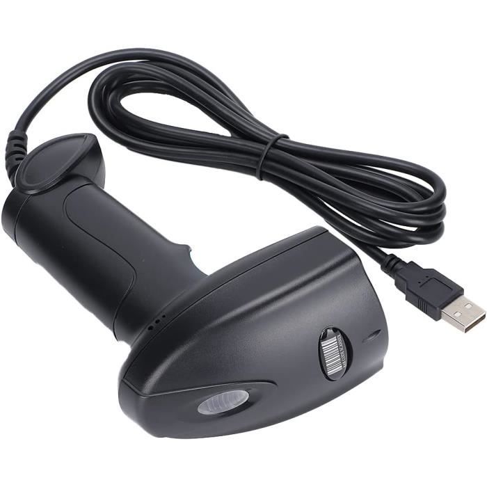 Scanner De Codes-Barres, Pistolet Scanner Usb Filaire Portable De 1,6 W ...