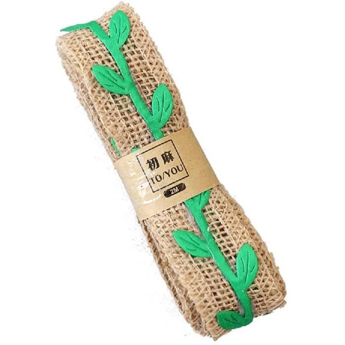 Clest F&H 2 mètres - rouleau rouleau de toile de jute avec ruban de ...