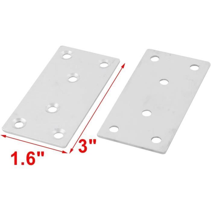 5pcs Équerre Plate Fixation Plaque Equerre D angle Droit Assemblage ...