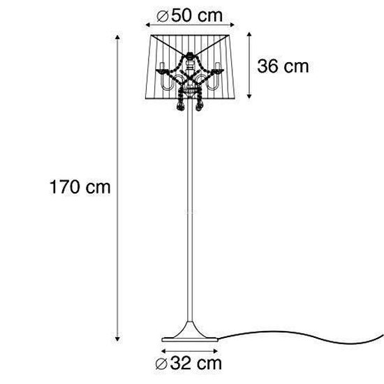 Qazqa Lampadaire | Lampe sur pied Classique Rustique - Ann-kathrin ...