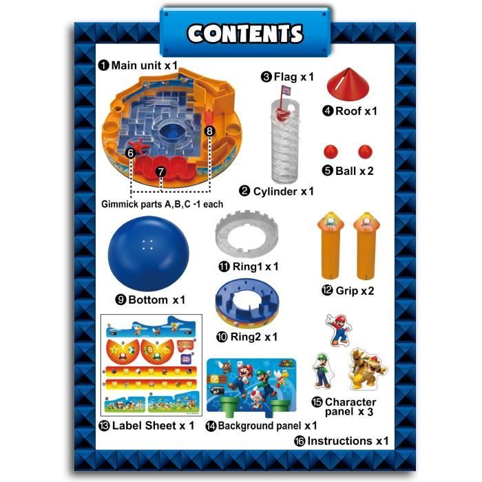 Jeu de société - EPOCH 7378 - Super Mario Castle Land - Cdiscount Jeux ...