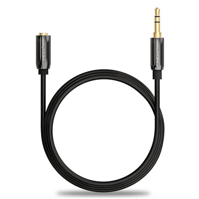2M Stéréo Acoustique Câble D'Extension Jack-Prise Jack 3,5Mm Vers Fiche ...