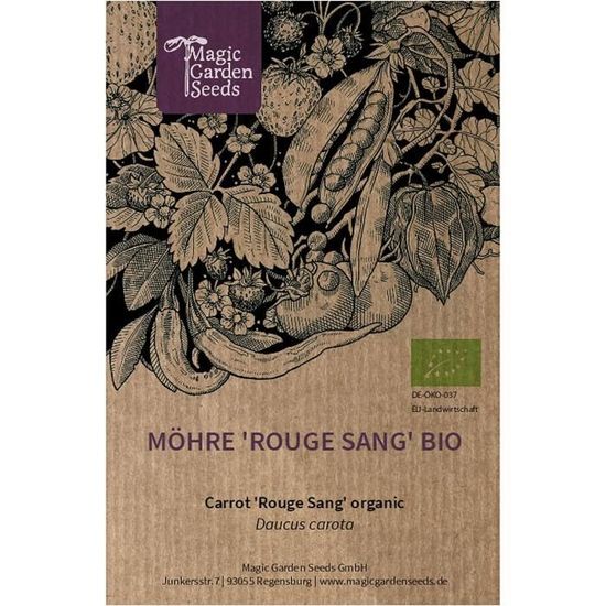 Carotte 'Rouge Sang' (Daucus Carota) Bio Env. 900 Semences - Cdiscount ...