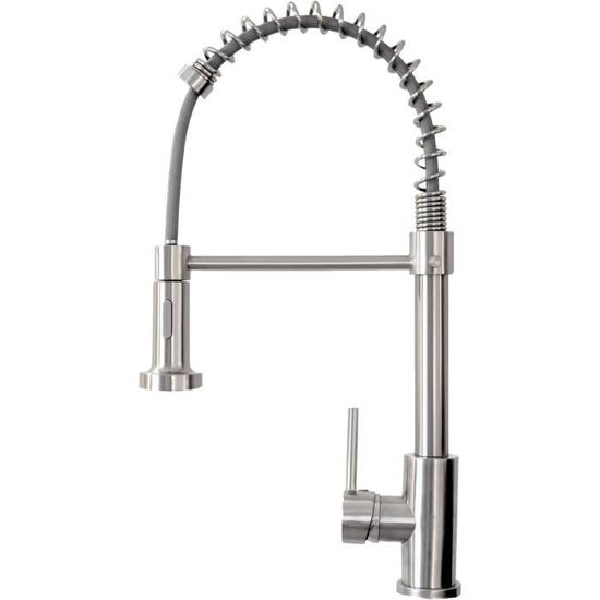 Denker Robinet De Cuisine Amovible Et Extensible À Ressort Avec 2 Modes ...