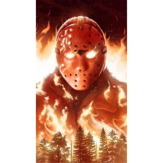 NGTE-483 Tgbyhn 5D Diy 3D Jason Voorhees Diamond Art Kit Kit, Cross ...