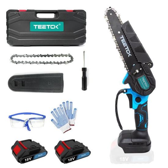 MAWIRON Tronçonneuse brushless sans fil de 6 Inch Rechargeables ...